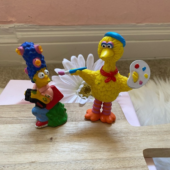 Sesame Street | Other | Vtg 9s Sesame Street Big Bird Simpsons Marge ...